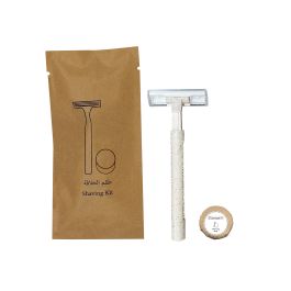 Shaving Kit - Kraft Paper- Wheat Straw Razor + 10G Soap, 500 PCS Case