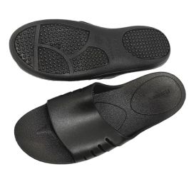 Rubber Spa Slipper M - Firenze, PVC material, Sizes Medium, Black