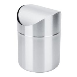 Mini Countertop Trash Can With Swing Top Lid, Brushed Stainless Steel ...