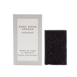 Shoe Shine Sponge - Black Shoe Shine in White Paper Box - 500 PCS Case